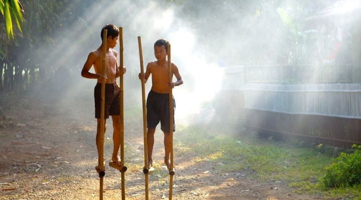 7 Mainan Jaman Dulu Dari Bambu Tradisional Indonesia